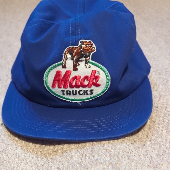 k-products | Accessories | Vintage 98s Blue Mack Trucks Snapback Hat K ...